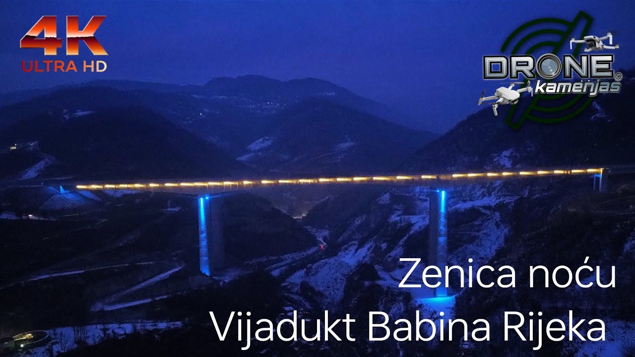 Zenica noću - Vijadukt Babina Rijeka - Zenica TV