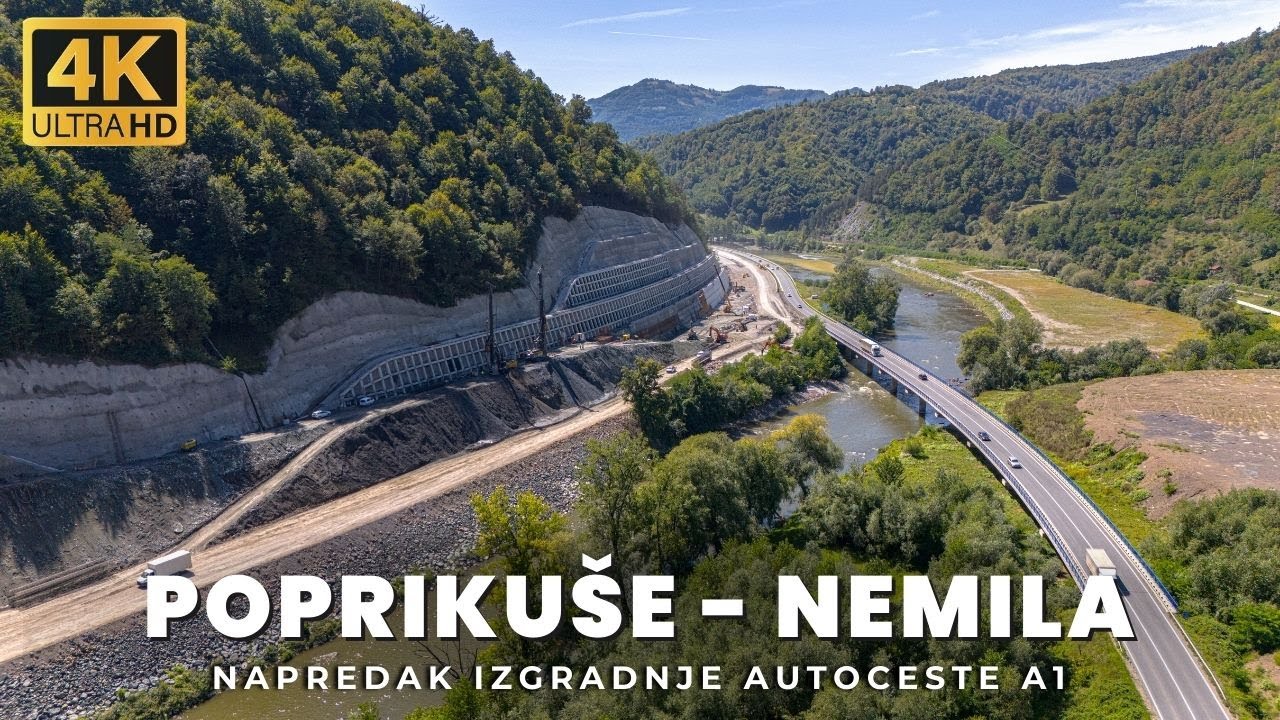 Završava se dionica Poprikuše – Nemila, najduži tunel u BiH uskoro u ...